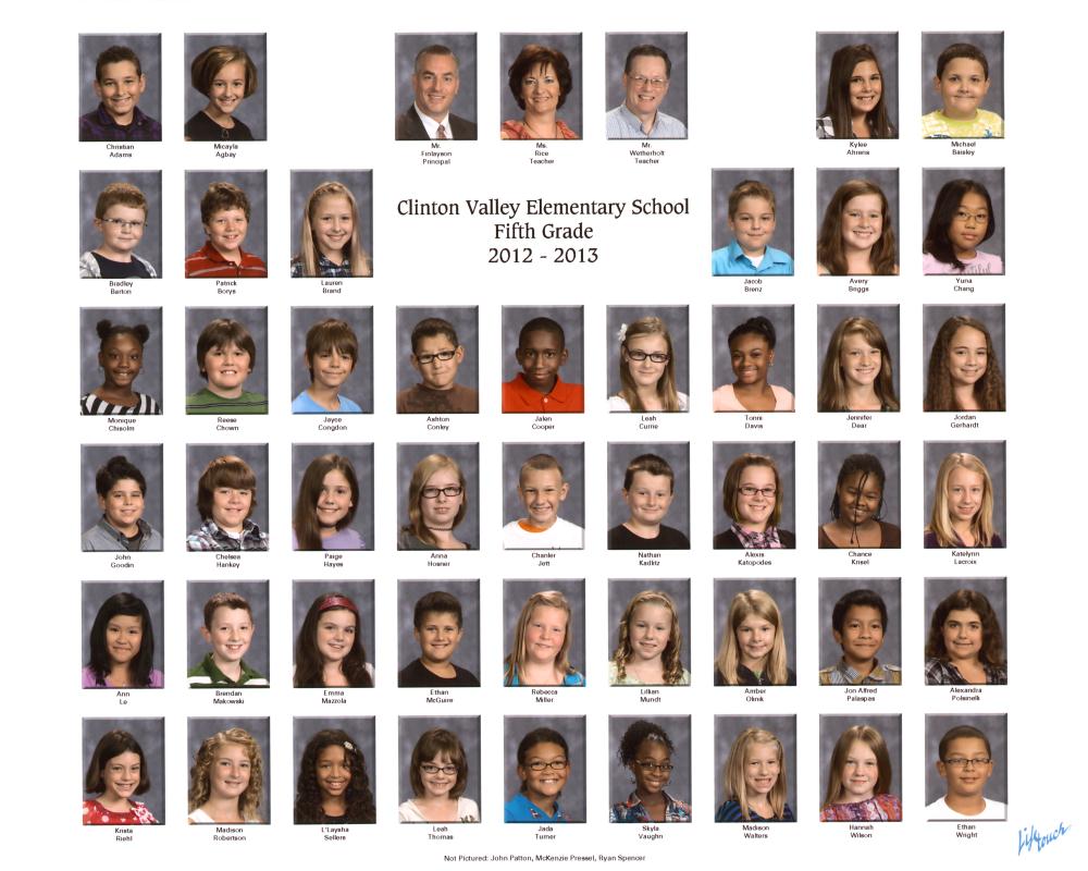 Gallery - Clinton Valley 2013 Fifth Grade Photo