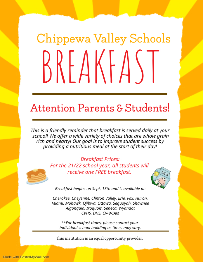 Food Services - Departments - Chippewa Valley Schools Home Page