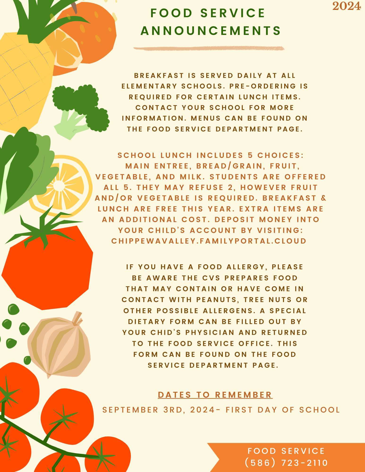 Food Services - Departments - Chippewa Valley Schools Home Page